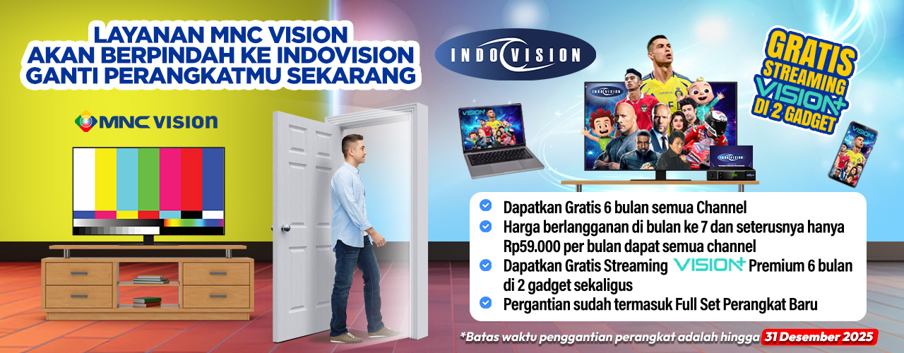 MNC Vision Resmi Beralih ke Satelit Baru, Indovision Hadir Kembali dengan Wajah Baru dan Banyak ...